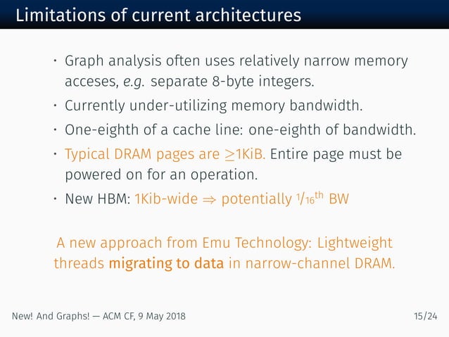 Graph Analysis: New Algorithm Models, New Architectures | PPT