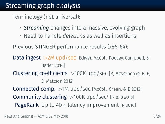 Graph Analysis: New Algorithm Models, New Architectures | PPT
