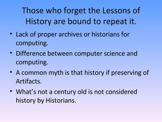 Computing History Part 1 | PPT