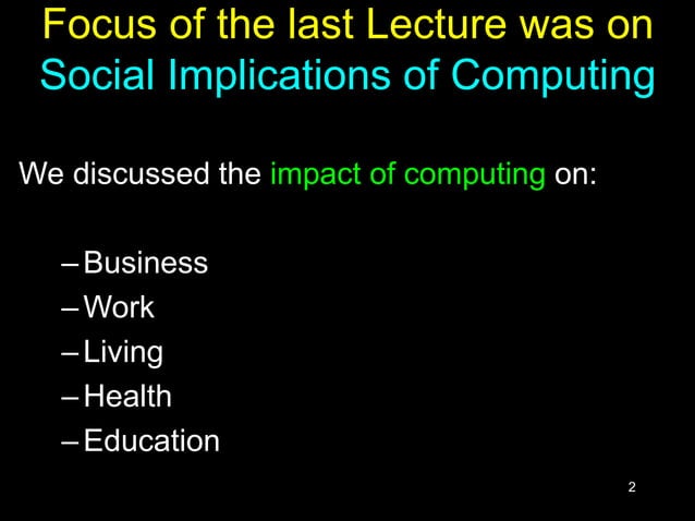 Cs 101 Introduction To Computer Computing Profession Ppt