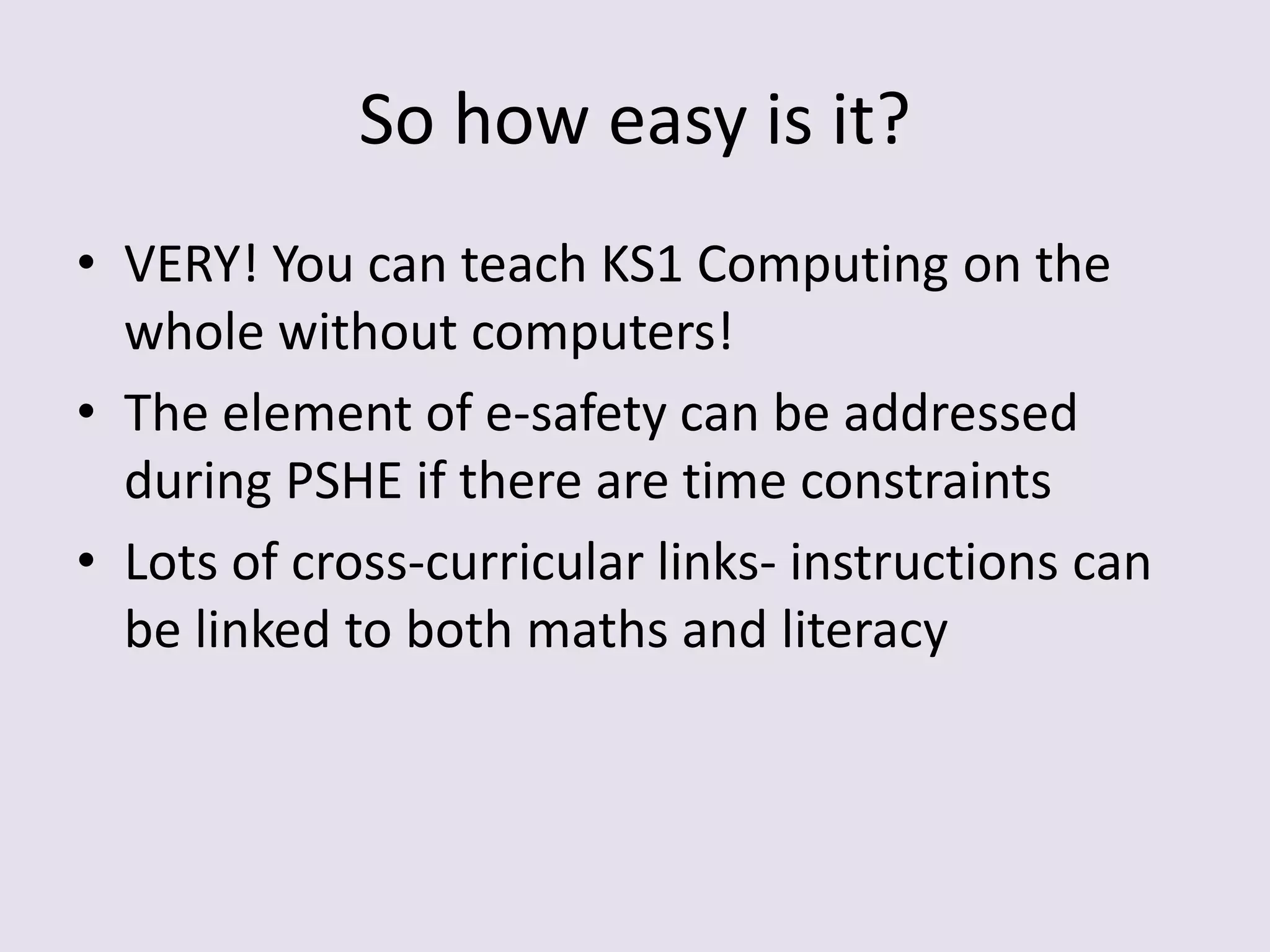 Computing curriculum | PPT