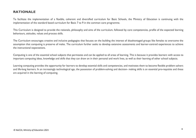 COMPUTING CURRICULUM.pdf proposed by nacca | PDF | Education industry ...