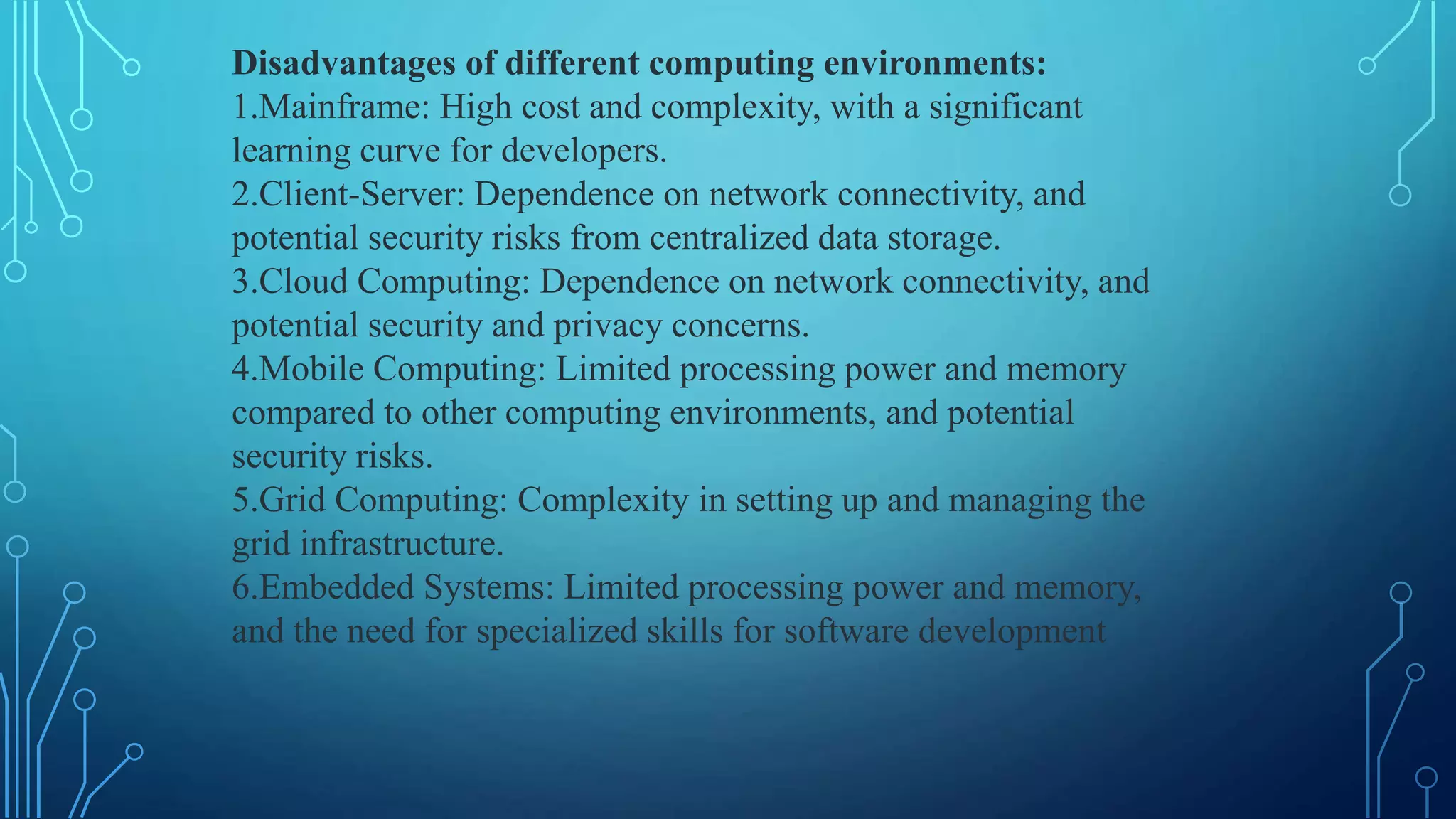 Computing Environmentspptx Operating Systems Computer Software And 2378