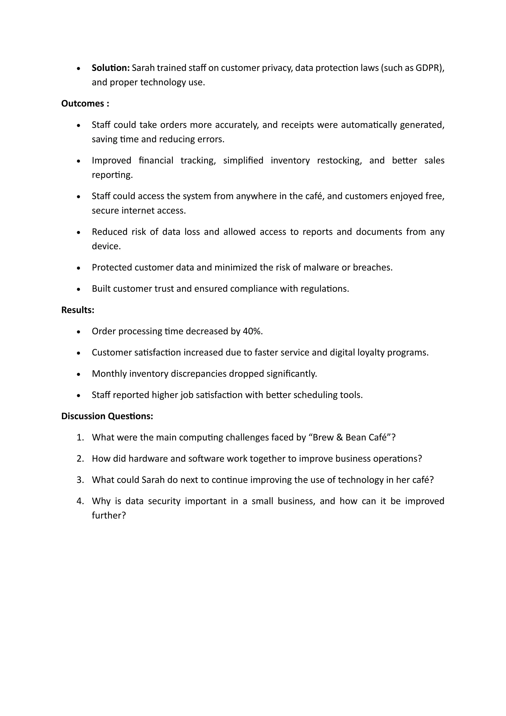 Computing Essentials case studies for reference | PDF