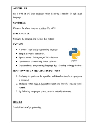 Computing fundamentals lab record - Polytechnics | PDF