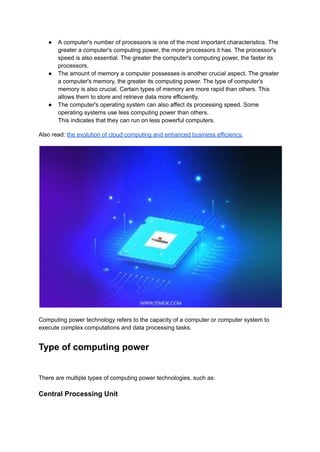 Computing power technology – an overview.pdf