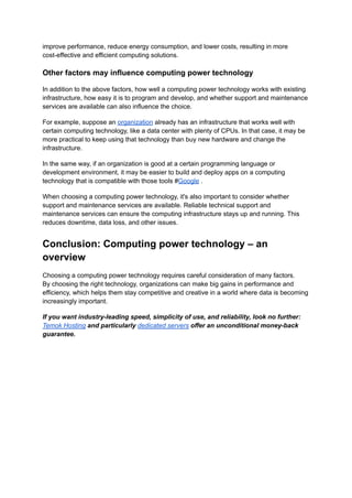 Computing power technology – an overview.pdf