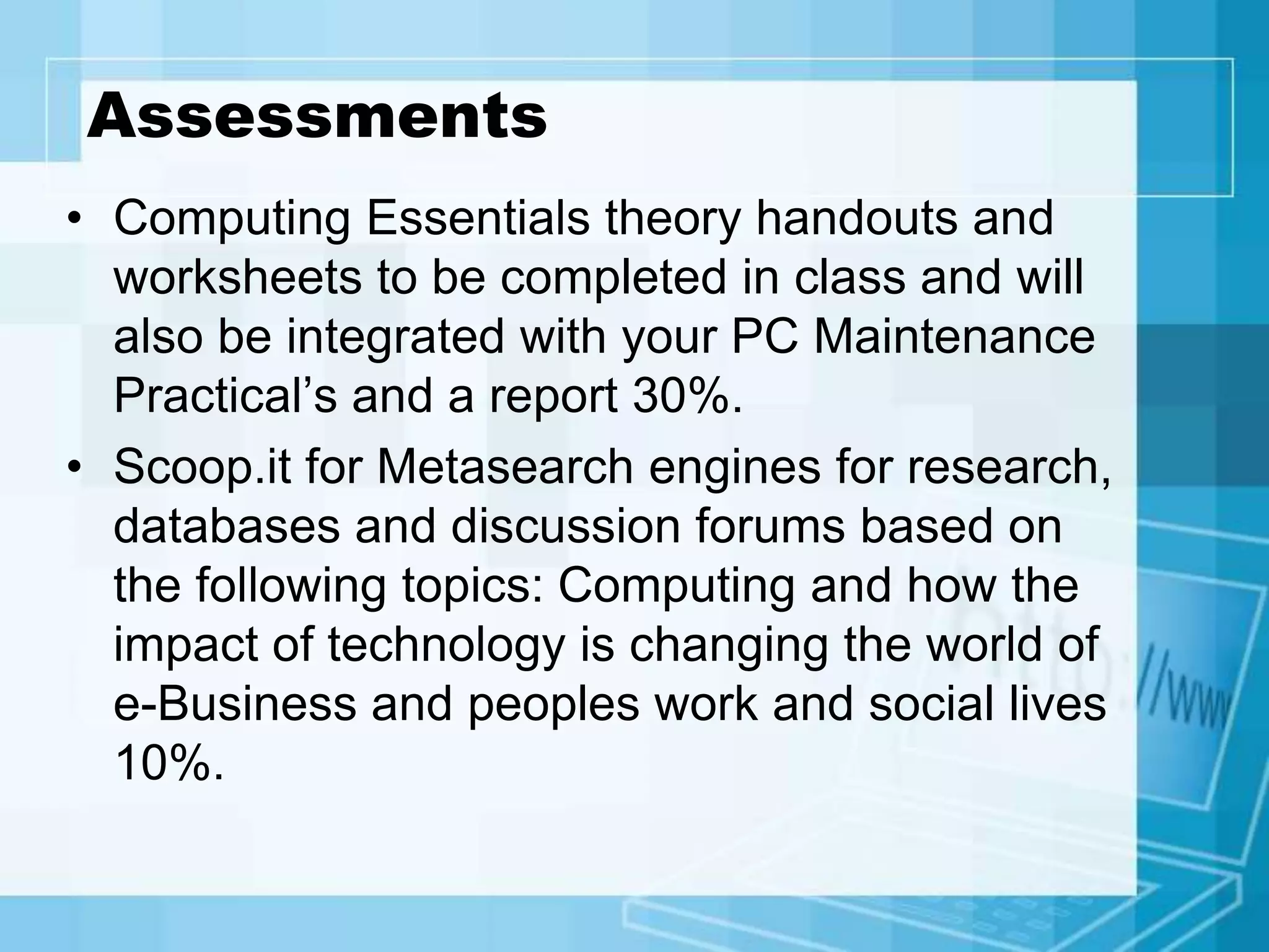 Computing presentation 2020 | PPTX
