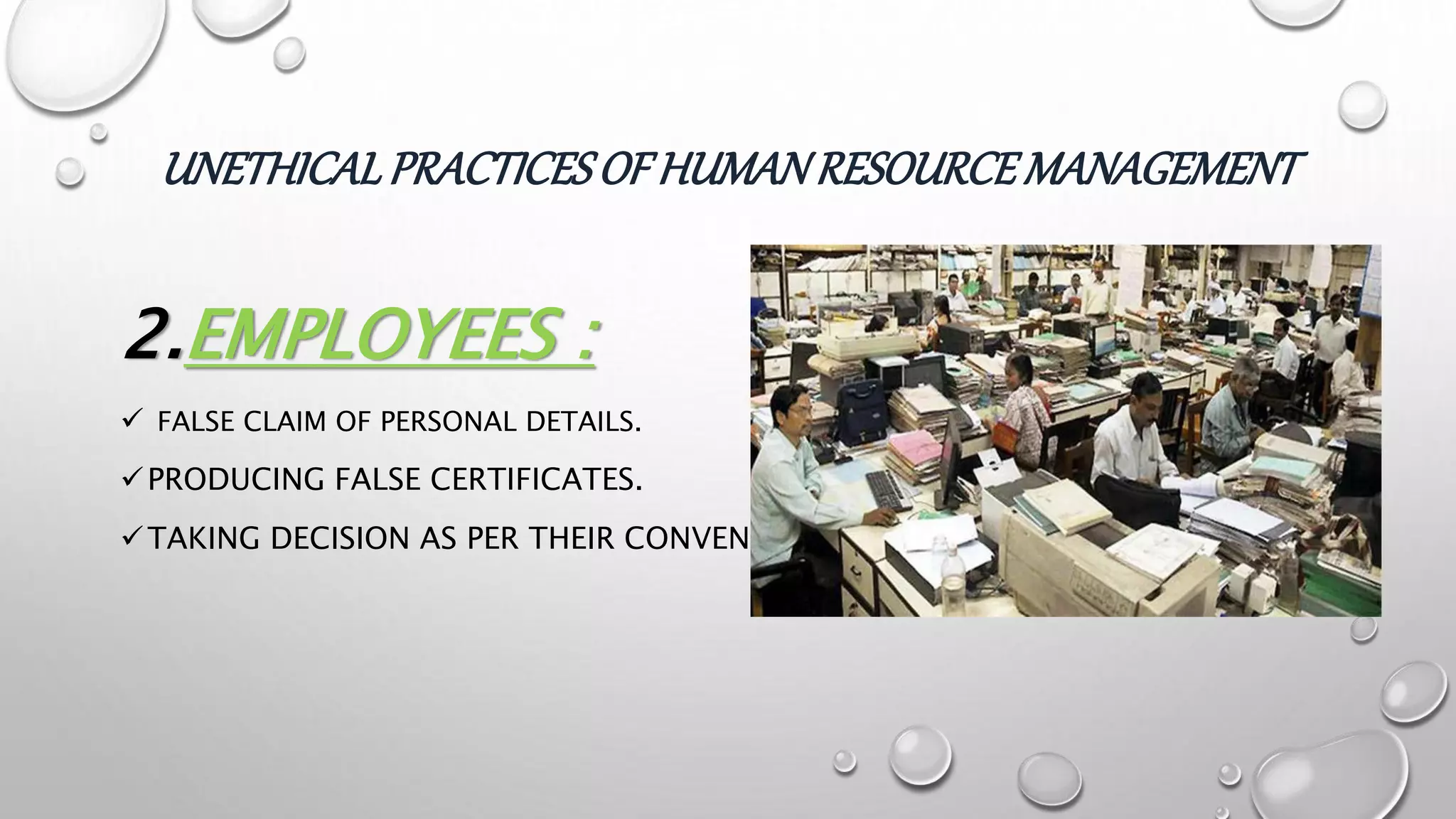 Ethics in Human Resource Management (HRM) of an Organisation | PPT