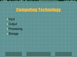 Computing Technology | PPT