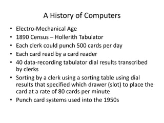 Computing through the ages | PPT