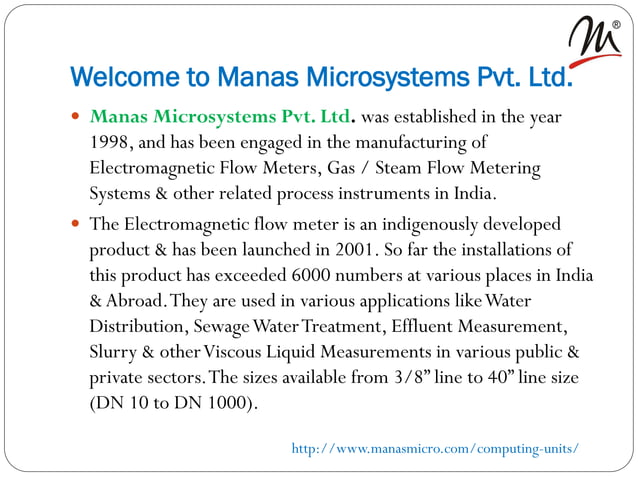 BTU meter | Manas Microsystems Pvt. Ltd. | PPT