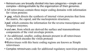 Comparative Virology Retroviruses Slides | PPTX