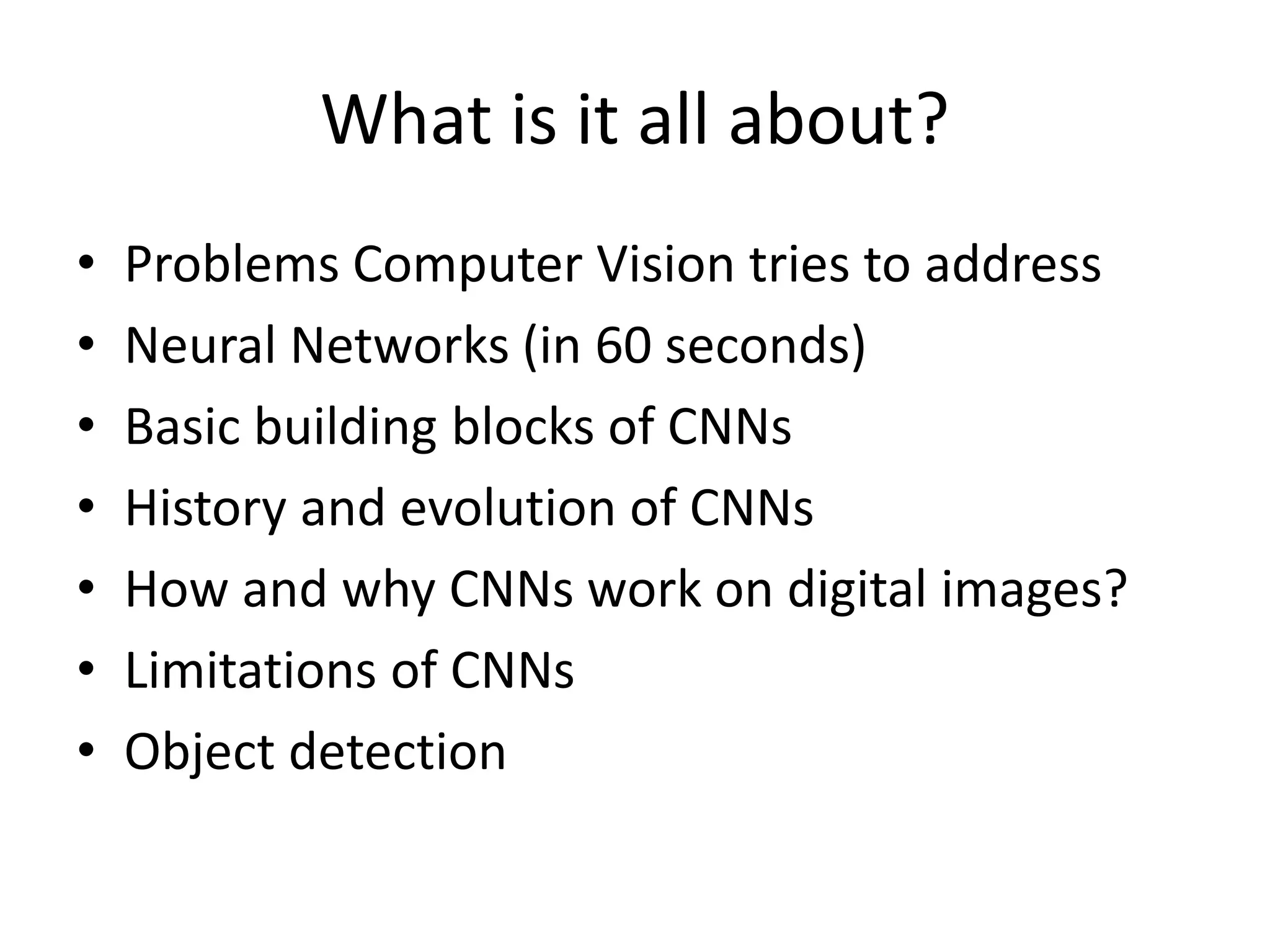 Introduction to computer vision with Convoluted Neural Networks | PPTX | Artificial Intelligence ...