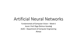 Artificial Neural Networks Artificial Neural Networks | PPT