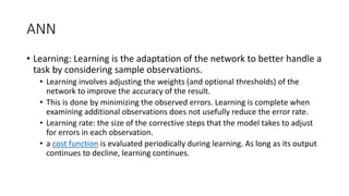 Artificial Neural Networks Artificial Neural Networks | PPT
