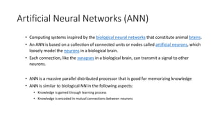 Artificial Neural Networks Artificial Neural Networks | PPT