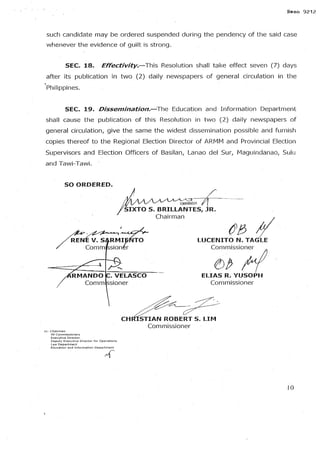 Guidelines for Filing of Candidacy | PDF