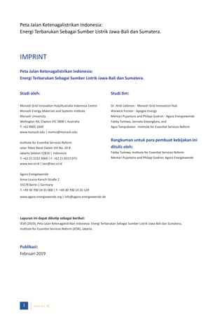 Rangkuman Peta Jalan Ketenagalistrikan Indonesia | PDF