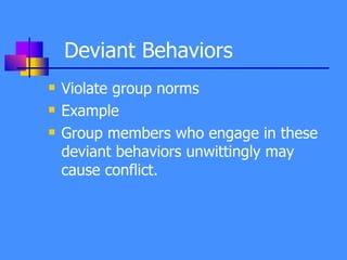 Individualism vs Collectivism, Deviance, Groupthink | PPT