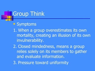 Individualism vs Collectivism, Deviance, Groupthink | PPT
