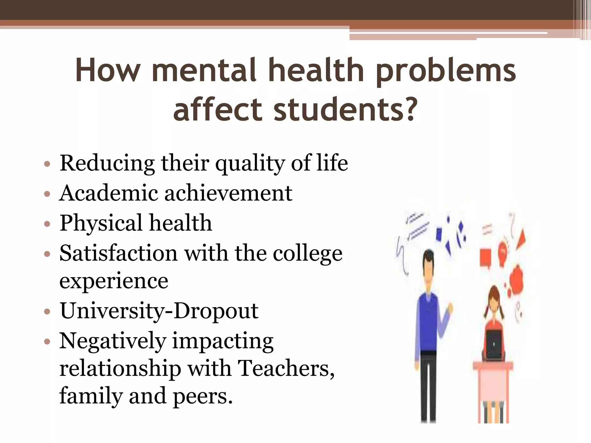 Prevailing Mental Health issues among Students | PPTX