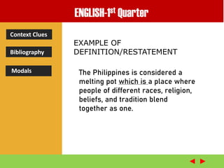 Comsci (Context clues, Bibliography, and Modals) | PDF