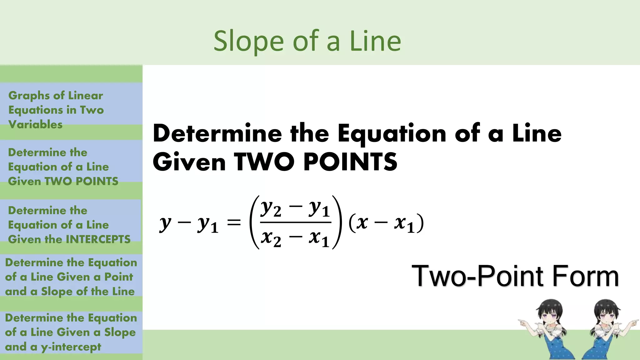 Math slope of a line | PPT
