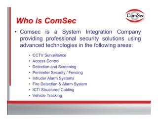ComSec Security Systems - Tanzania | PPT