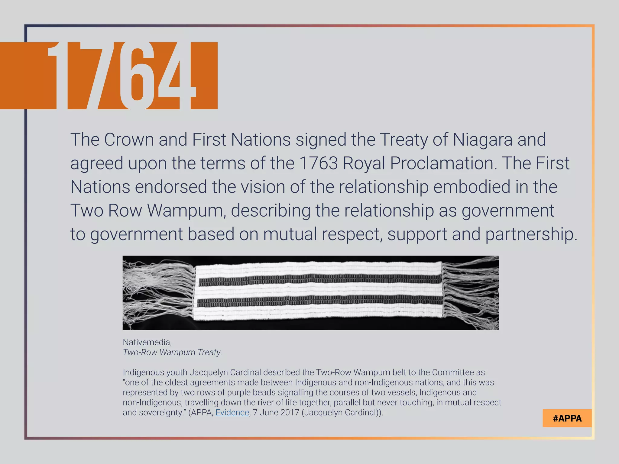 Key events in the history of the relationship between First Nations ...