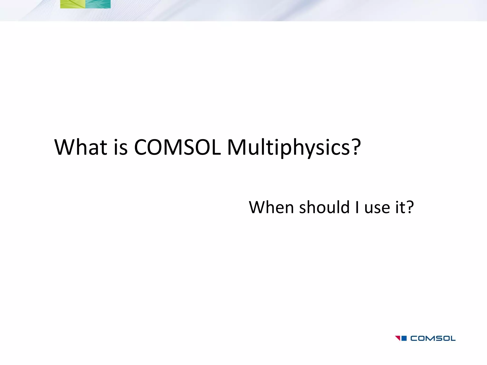 COMSOL Multiphysics: Simulation and Development Toolbox for Clusters | PPT