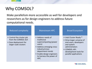COMSOL Multiphysics: Simulation and Development Toolbox for Clusters | PPT