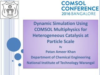 Comsol conference presentation | PPT
