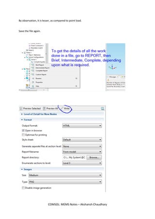 COMSOL Multiphysics Tutorials - Akshansh | PDF