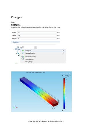 COMSOL Multiphysics Tutorials - Akshansh | PDF