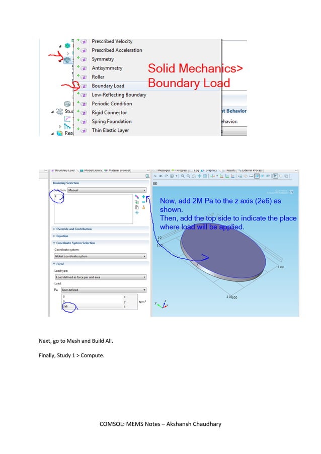 COMSOL Multiphysics Tutorials - Akshansh | PDF