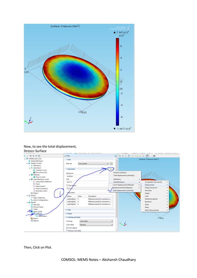 COMSOL Multiphysics Tutorials - Akshansh | PDF