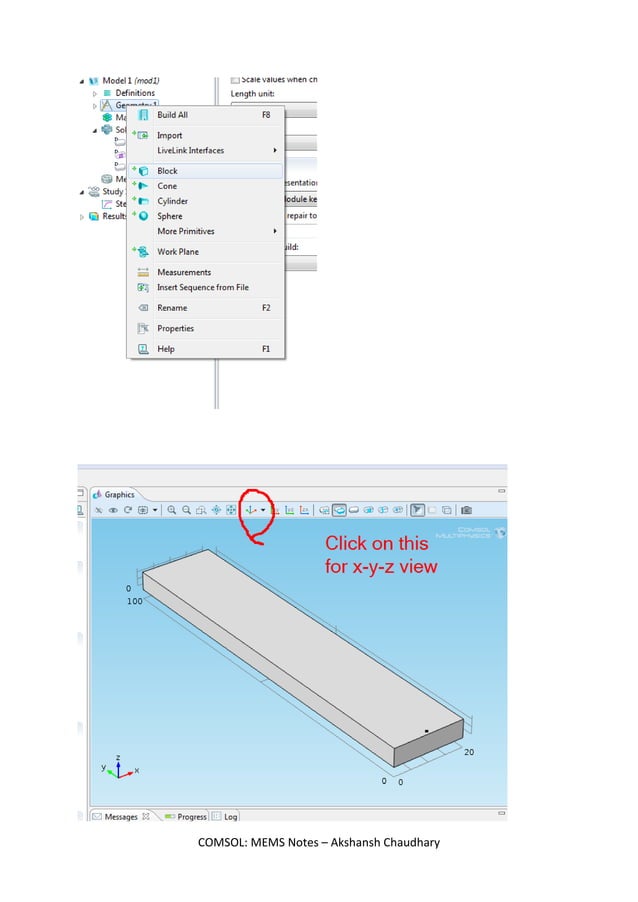 COMSOL Multiphysics Tutorials - Akshansh | PDF