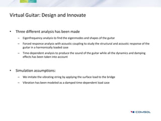 Comsol, Virtual Guitar - Pasi Marttila | PPTX