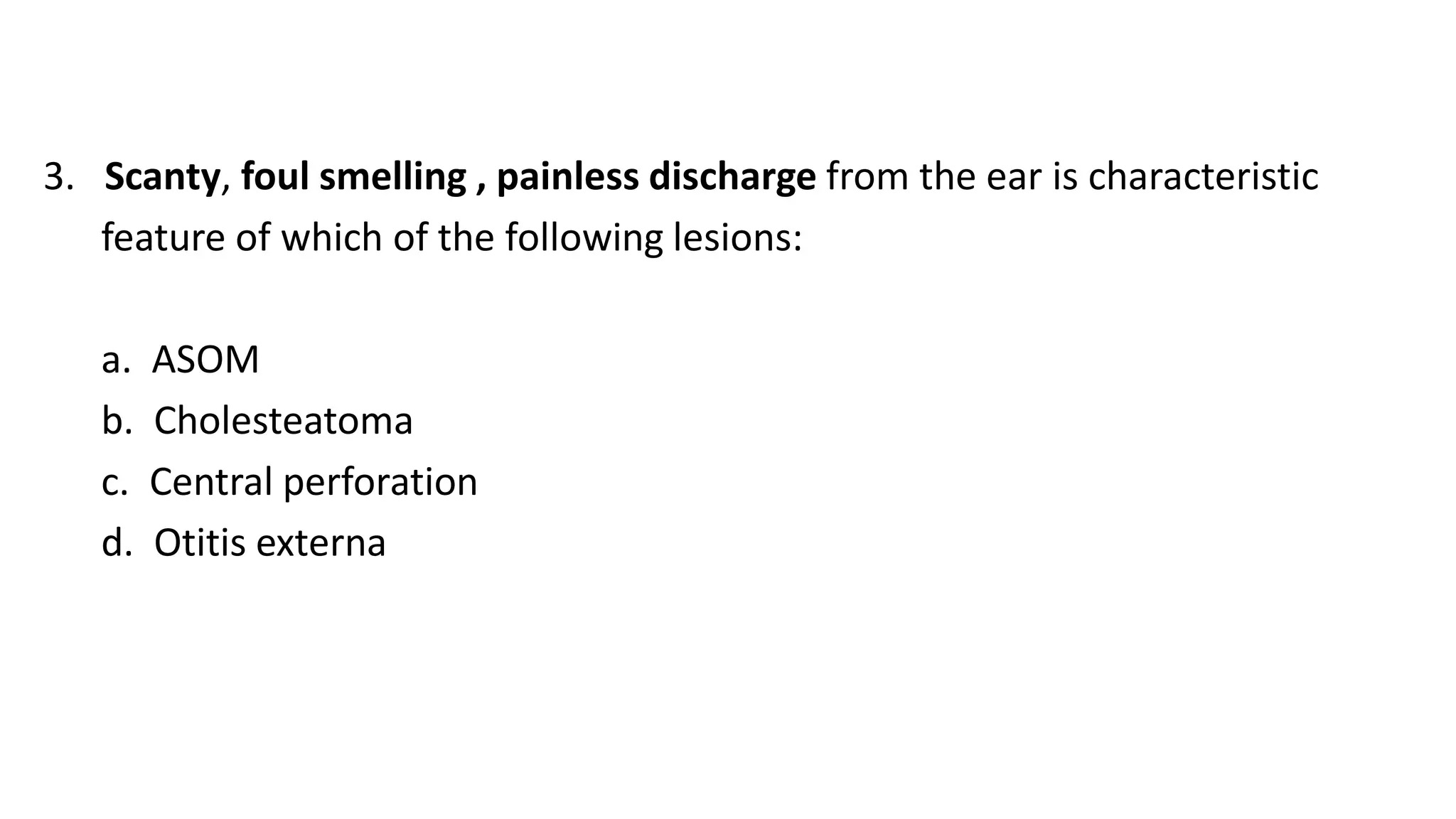Chronic Otitis Media - Squamosal type ( UG) | PDF