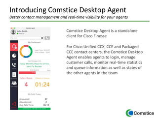 Comstice Desktop Agent for Cisco Finesse | PPT