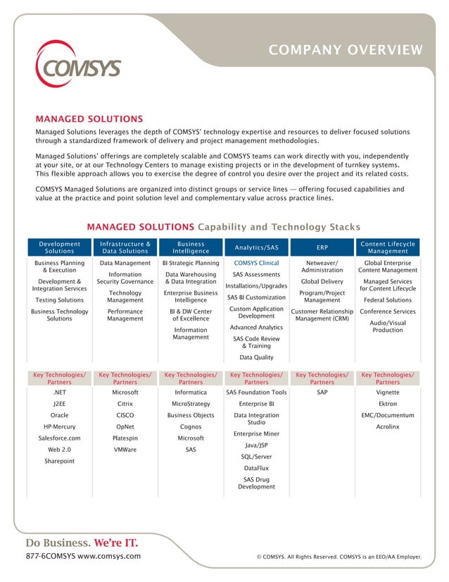 COMSYS Overview | PDF | Free Download
