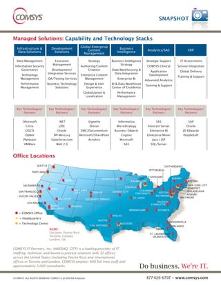 Comsys Snapshot | PDF