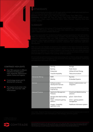 Comtrade Company Profile 2014 | PDF