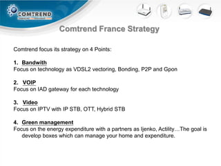 Comtrend France Trend And Strategy | PDF