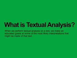 COMU1000 Text Analysis | PPT
