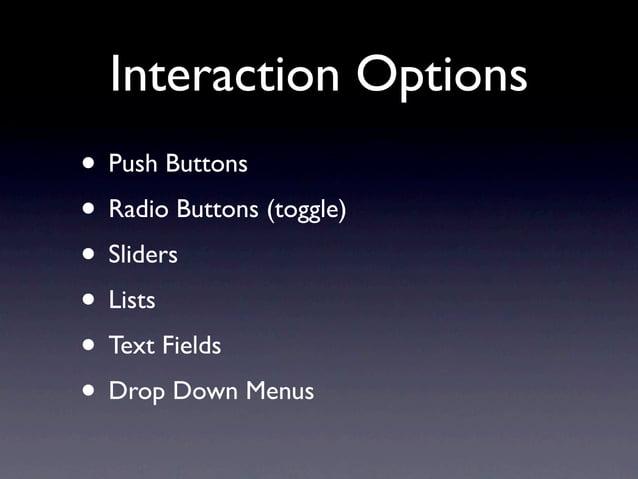 Game Design 2: Lecture 4: Game UI Components | PPT
