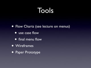 Game Design 2: Lecture 5 - Game UI Wireframes and Paper Prototypes | KEY
