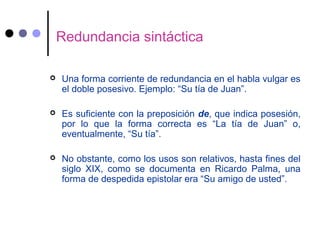 Comunicación dequeismo y-redundancia | PPT