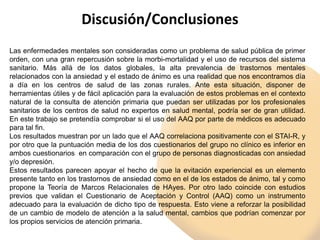 Uso del Cuestionario de Aceptación y Acción (AAQ) de Hayes por parte de ...